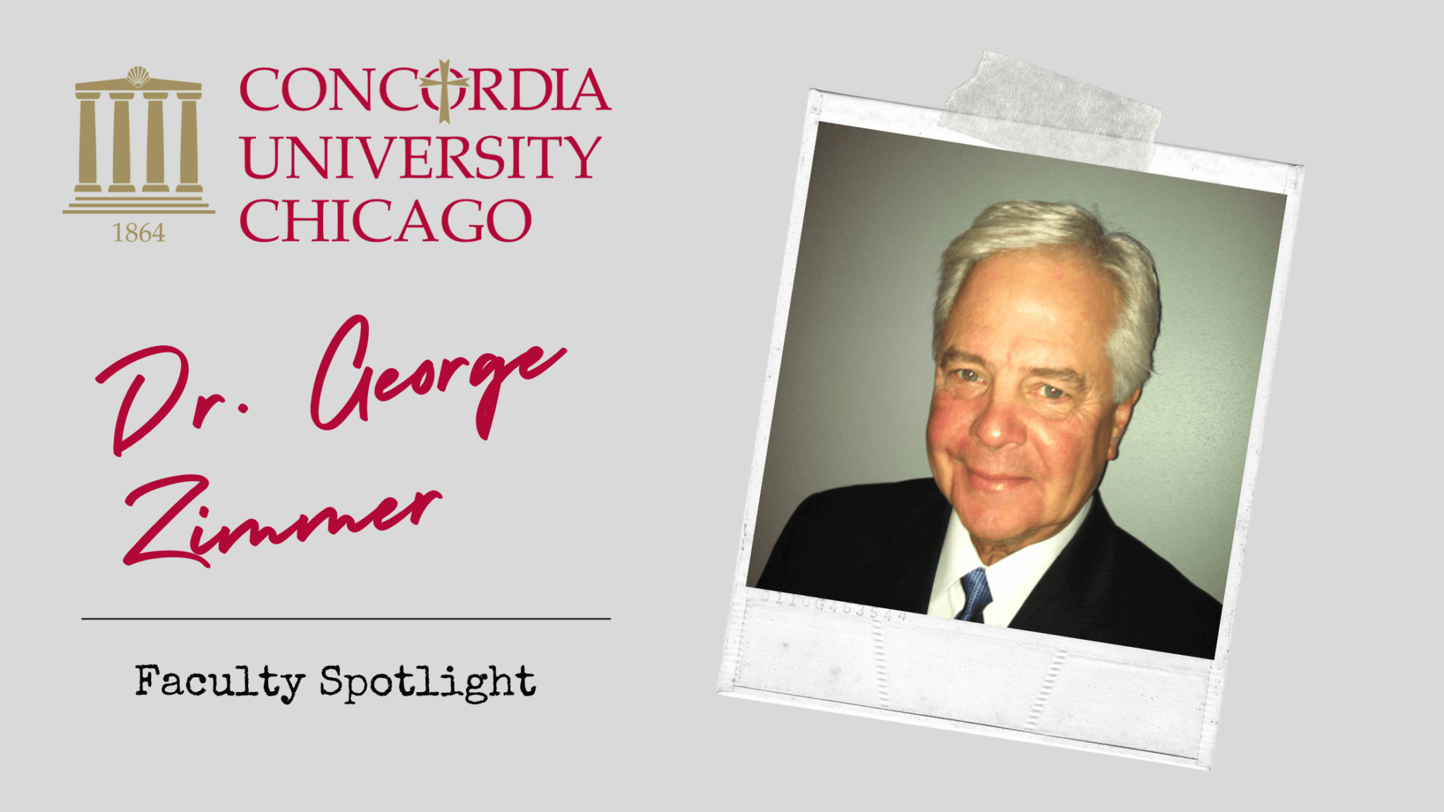 Faculty Spotlight: Dr. George Zimmer, Visiting Professor of Educational ...