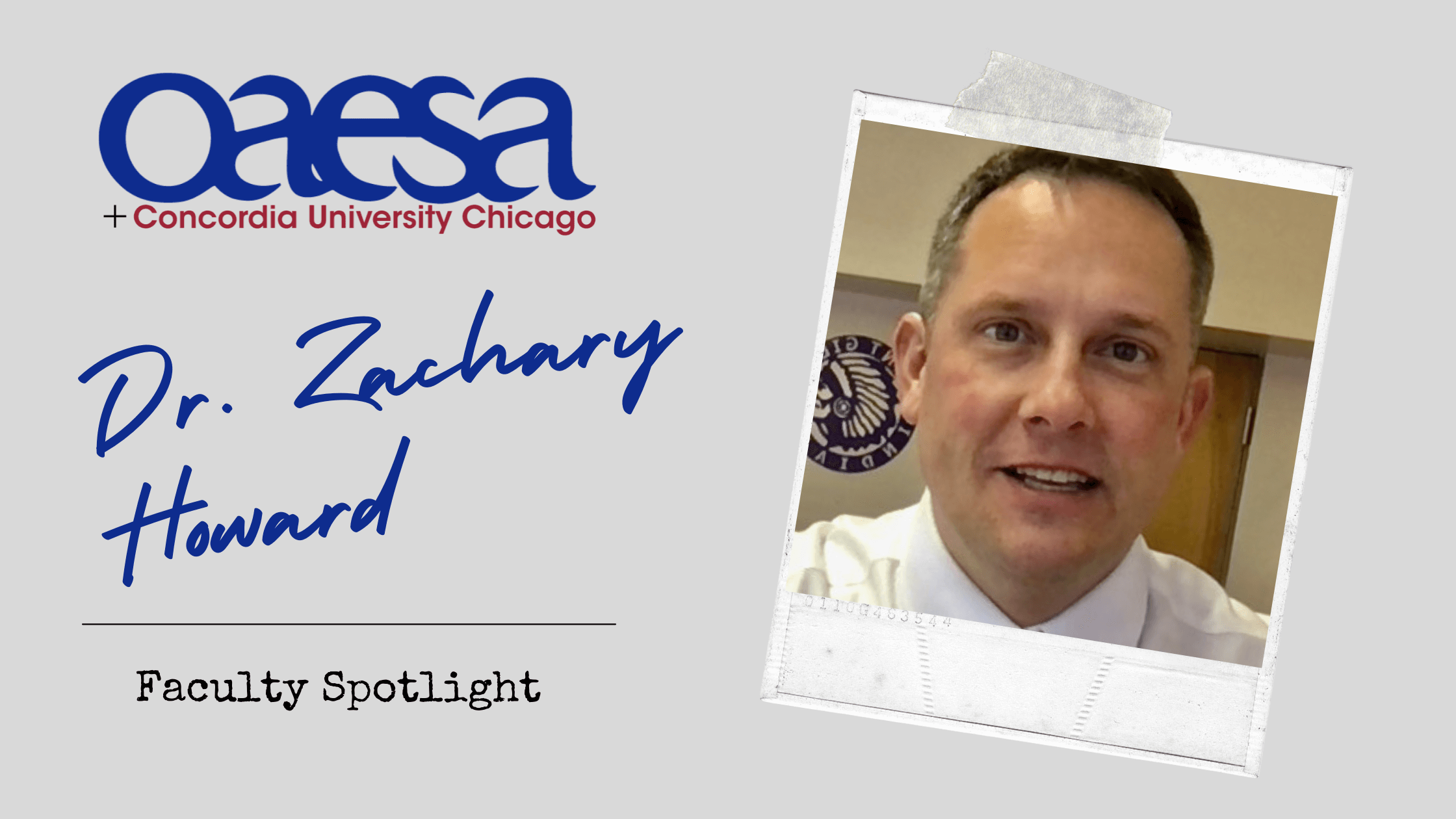 Faculty Spotlight: Dr. Zachary Howard, Adjunct Professor, Ohio ...