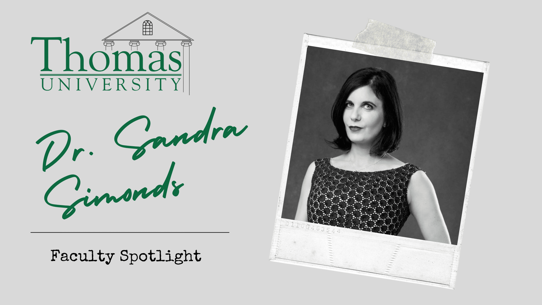 Faculty Spotlight: Dr. Sandra Simonds, Associate Professor of English ...